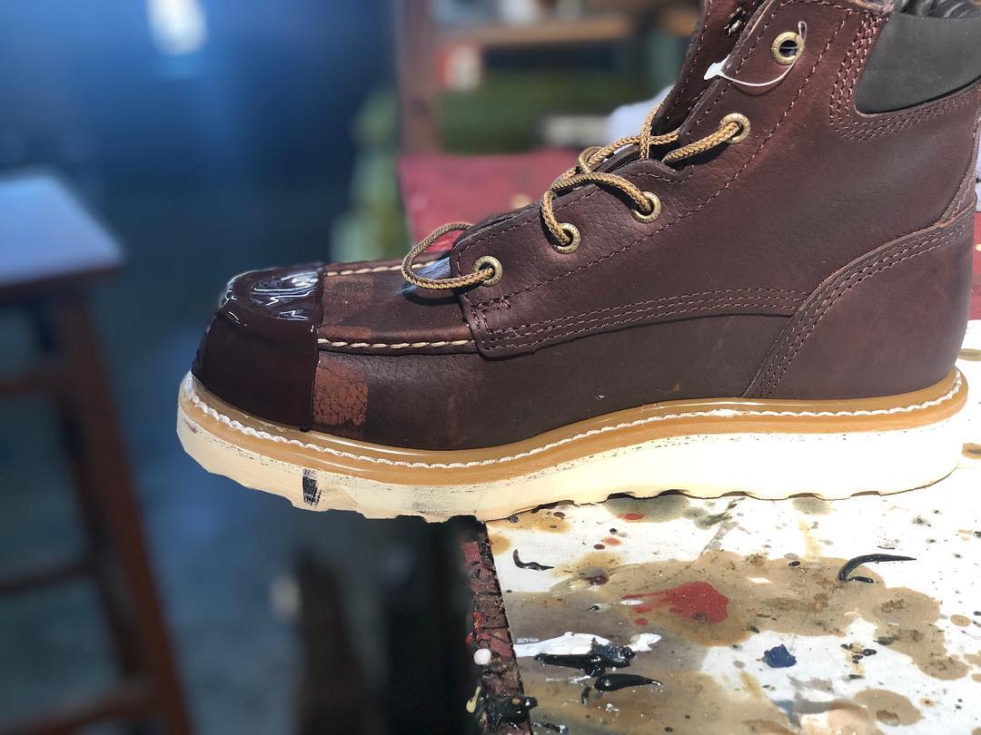 Boot Toe Repair with Tuff Toe: Durable Work Boots Protection